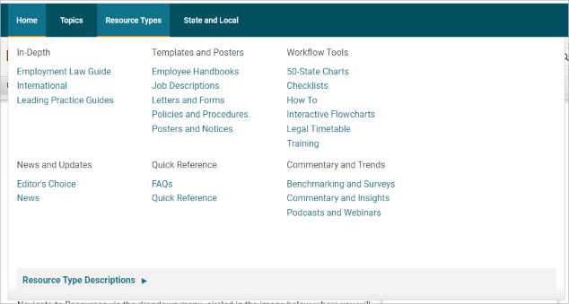 Resource Types | Help and Support | Tools | hrcenter.us.brightmine.com